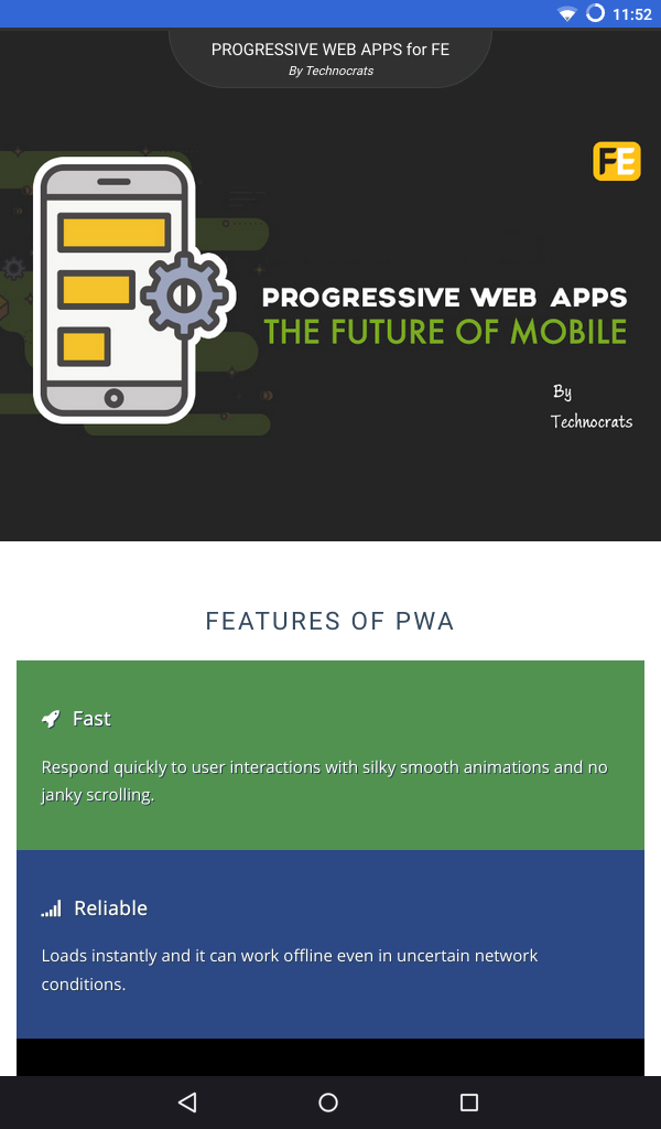 [Bug] PWAs show an empty space for the toolbar, but only when the toolbar position is ‘Top’