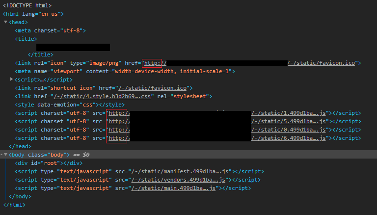 Mixed Content error when serving using iisnode + https · Issue #2003 · verdaccio/verdaccio · GitHub