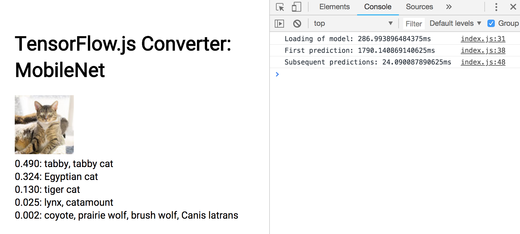 Tfjs Converter Produces Error At Prediction Time · Issue 366 · Tensorflowtfjs · Github