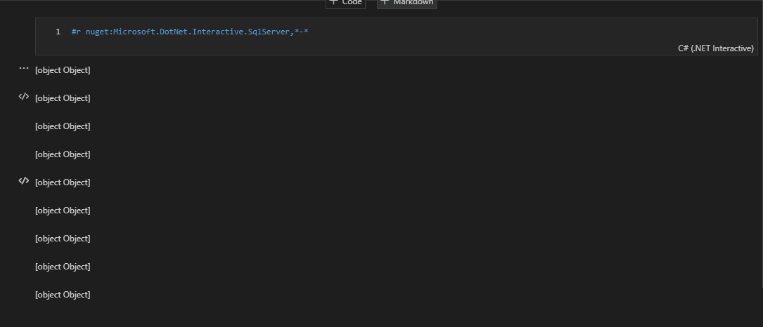 All notebook output in VSCode displaying as "[object Object]" shortly after file opens · Issue ...