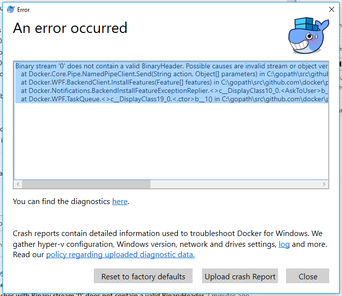 Docker Not Working When Installing First Time Attempts To Install Containers And Crashes With