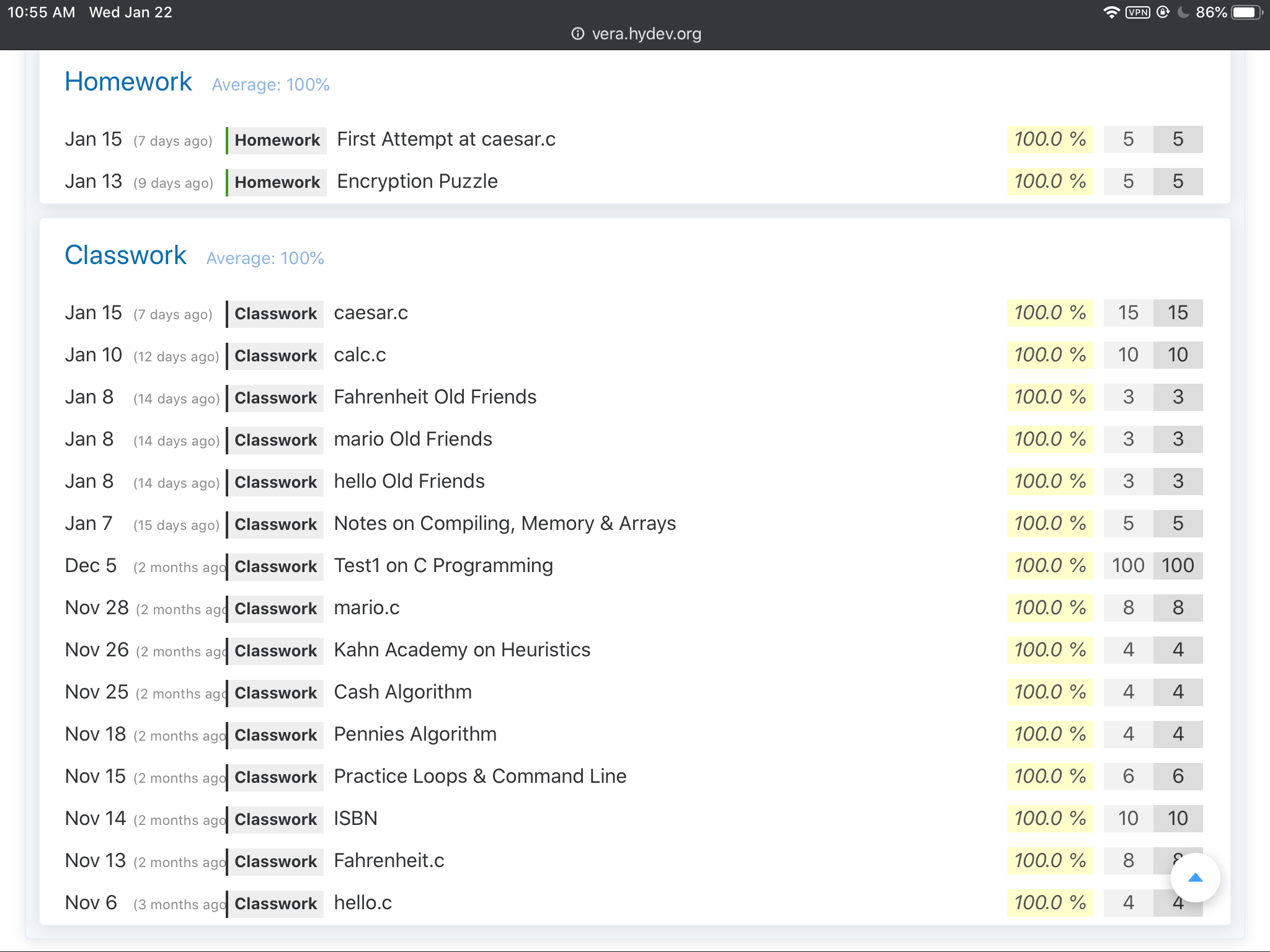 Late Assignments do not show · Issue #3 · HyDevelop/VeracrossAnalyzer.Client · GitHub