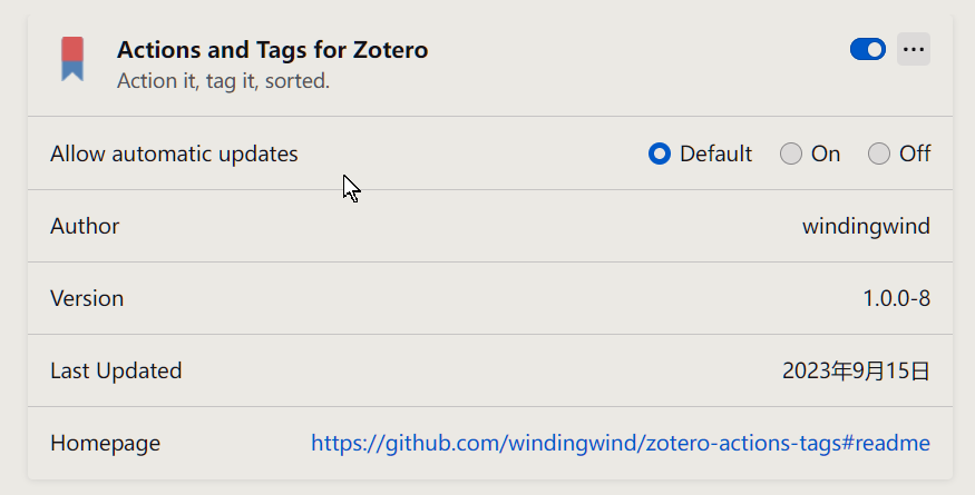 【bug】zotero 7 最新beta版，无法安装1.0.0-9，显示不兼容 · Issue #123 · windingwind/zotero-actions-tags · GitHub