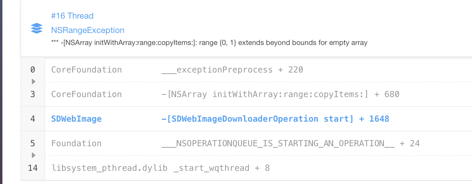 最新版SDK5.14.0报错[SDWebImageDownloaderOperation start] · Issue #3438 ...