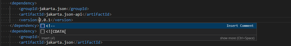 Version completion in pom.xml no longer works? · Issue #840 · microsoft ...