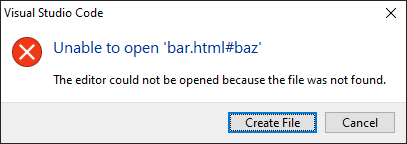 Links with fragment can't be Ctrl+clicked · Issue #188623 · microsoft/vscode · GitHub