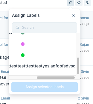 Text overflowing in Bulk actions label selector · Issue #4899 · chatwoot/chatwoot · GitHub