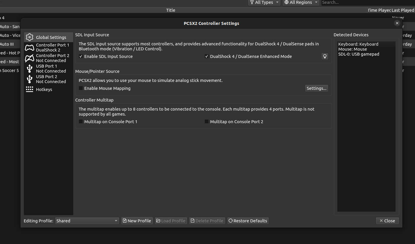[BUG]: Controller is not detected on first launch of the application · Issue #9837 · PCSX2/pcsx2 ...