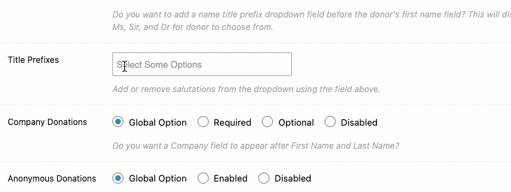 Title Prefixes should maintain order when saved · Issue #4992 · impress-org/givewp · GitHub