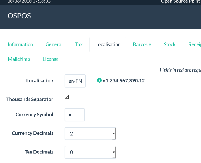Currency symbol not updating properly in locale config · Issue #2016 · opensourcepos ...
