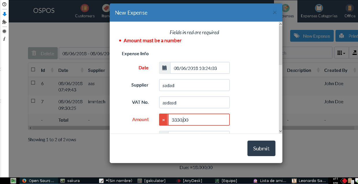 bug: decimals are not interpreted correctly at expenses module · Issue #2018 · opensourcepos ...