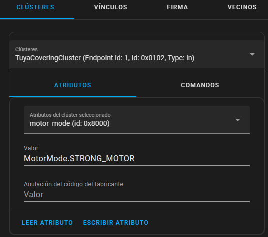 [Device Support Request] TS130F Add new attribute "motor mode" (0x8000) · Issue #2143 · zigpy ...