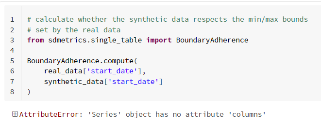 README.md example has a bug · Issue #262 · sdv-dev/SDMetrics · GitHub