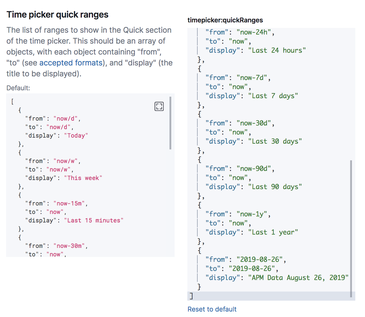 [APM] Time Picker: Respect customized Quick Ranges defined in Kibana ...