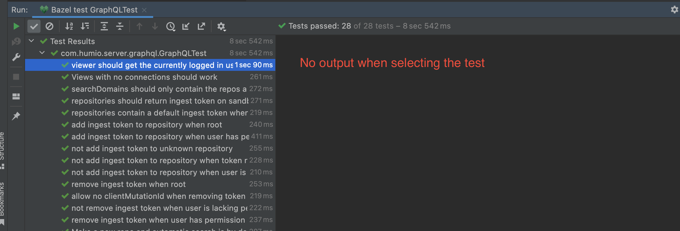 ScalaTest stdout does not show under the tests output in the Test Panel ...