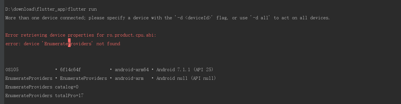 Error waiting for a debug connection: ProcessException: adb did not report forwarded port ...