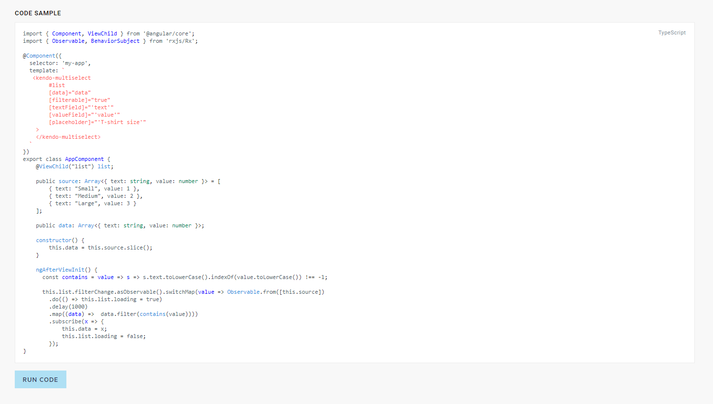Multiselect Filtering Example Not Working · Issue 713 · Telerikkendo Angular · Github 6087