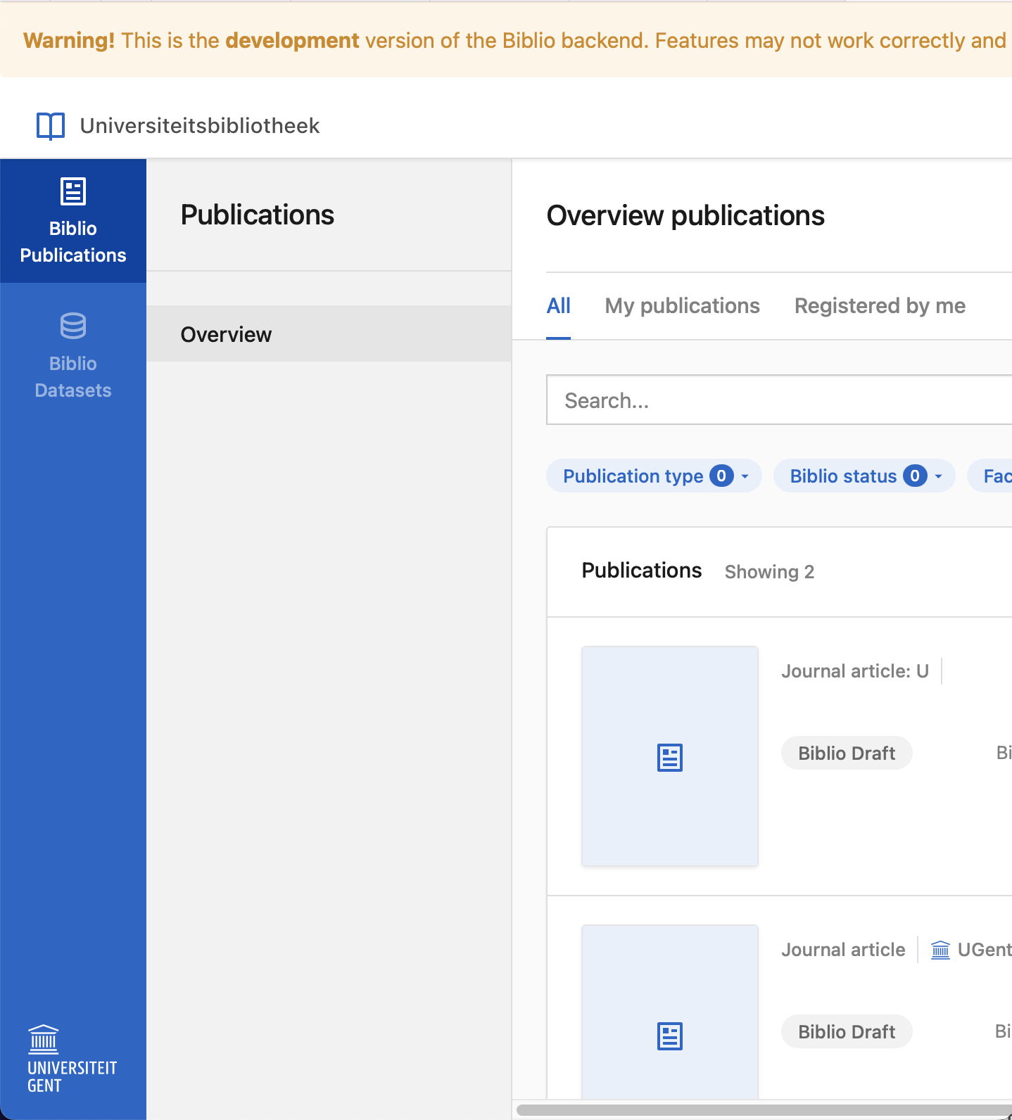 As a reviewer, when I use Biblio in a split screen, the functionalities must still be visible ...