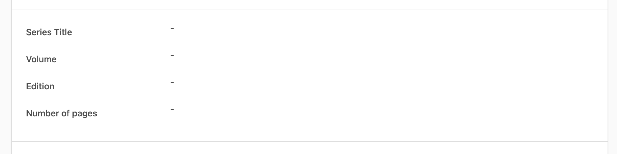 Missing fields for editor book: Series title, Volume, Edition · Issue #477 · ugent-library ...