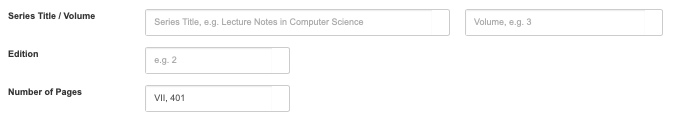 Missing Fields For Editor Book Series Title Volume Edition · Issue 477 · Ugent Library