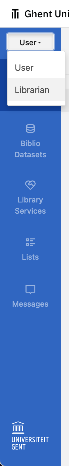 Fix wording for role dropdown in sidebar from "user" to "researcher" and make it fit in ...