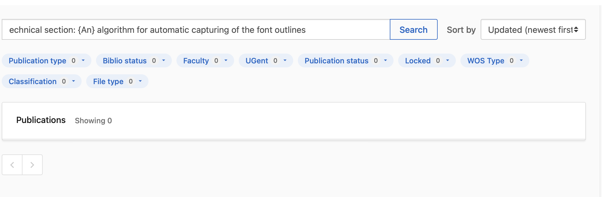 Fuzzy search matching · Issue #600 · ugent-library/biblio-backoffice ...