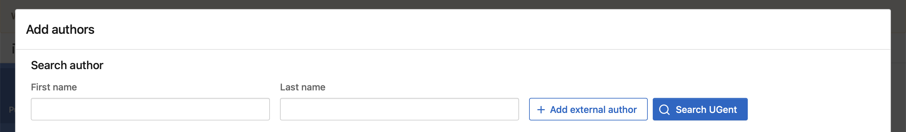 Authors, editors, creators search results · Issue #605 · ugent-library/biblio-backoffice · GitHub