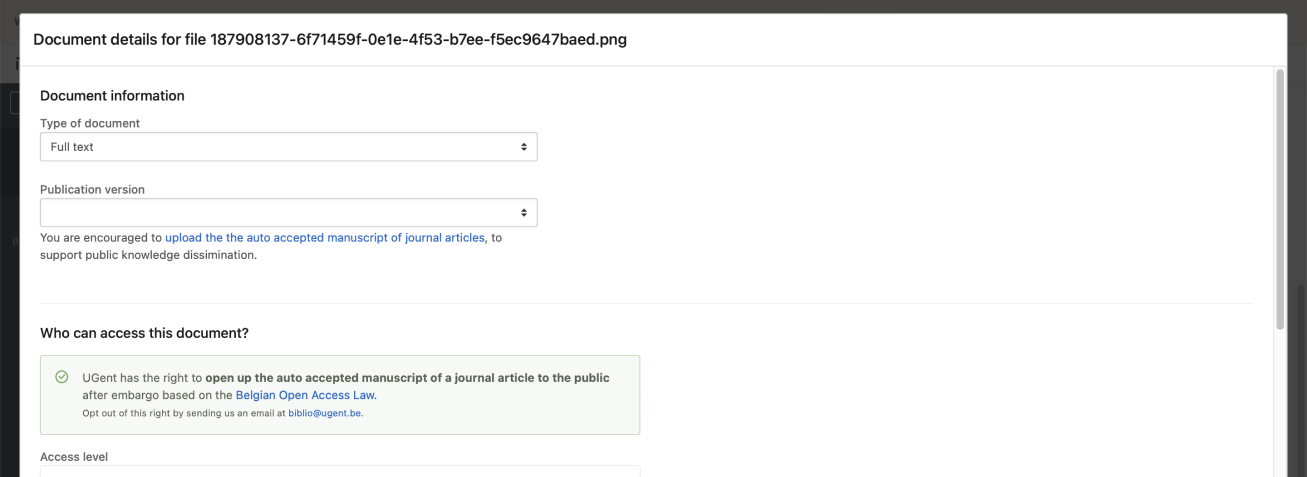Full text & Files – I can fill out document information and be informed · Issue #653 · ugent ...