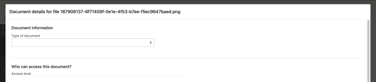 Full text & Files – I can fill out document information and be informed ...