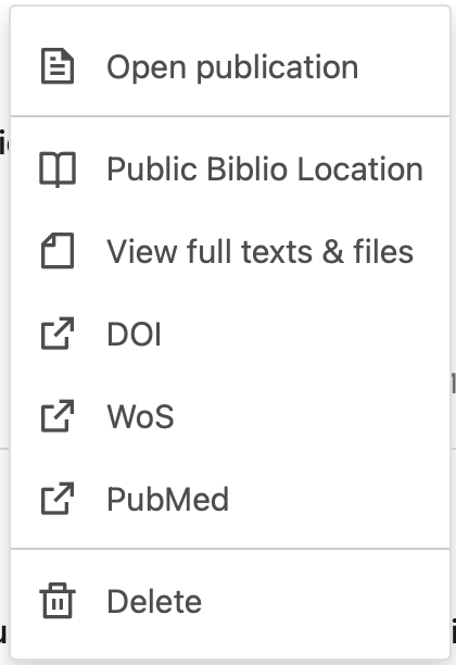 Display relevant links and actions in overview list card dropdown · Issue #715 · ugent-library ...