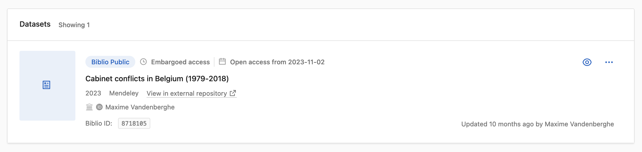 Add record Biblio ID in detail page · Issue #832 · ugent-library/biblio-backoffice · GitHub