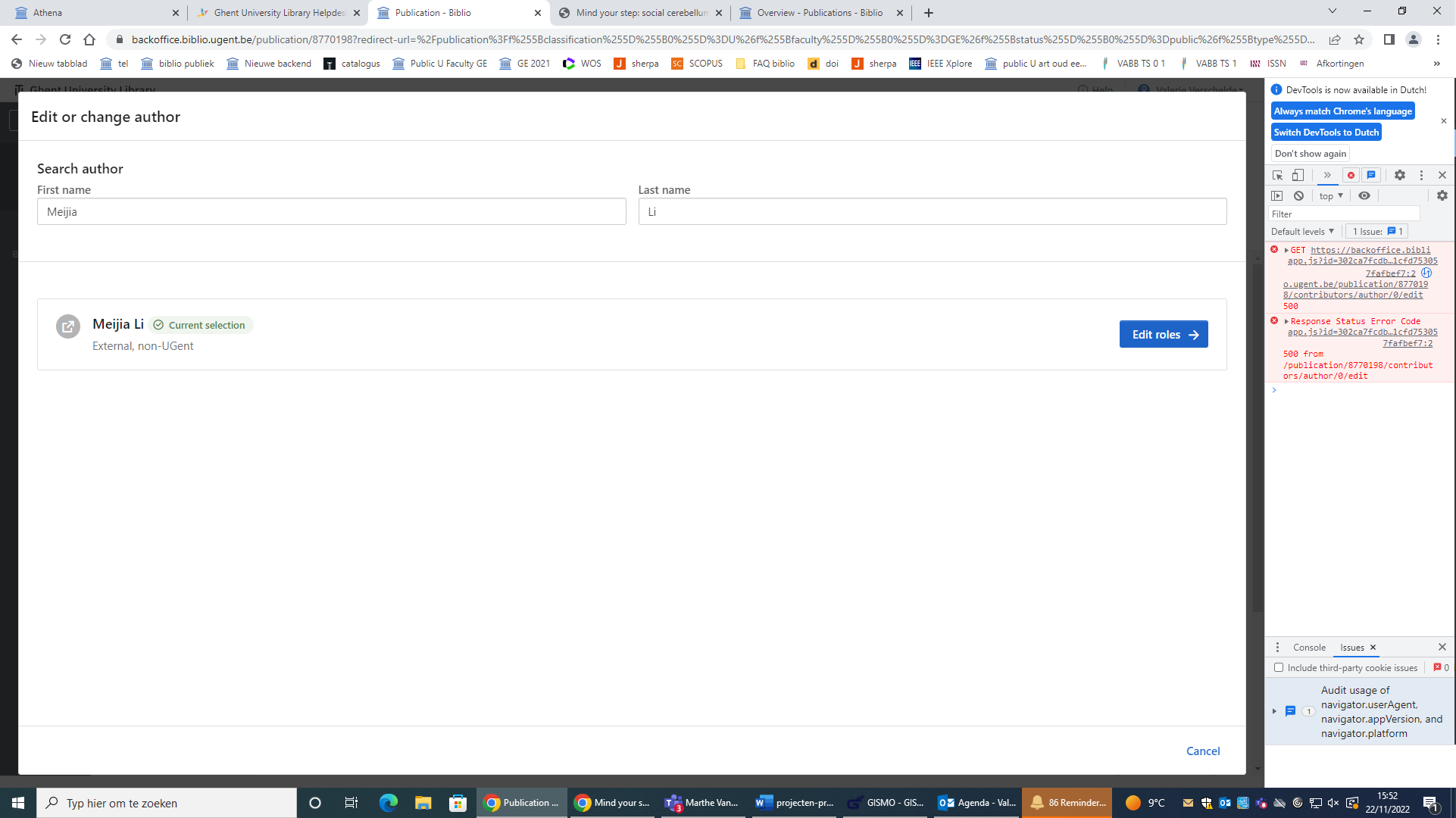 Biblio sometimes does not react when saving · Issue #939 · ugent-library/biblio-backoffice · GitHub