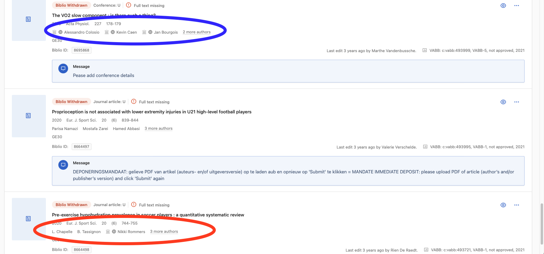 [urgent] UGent authors list incomplete in export · Issue #1034 · ugent-library/biblio-backoffice ...
