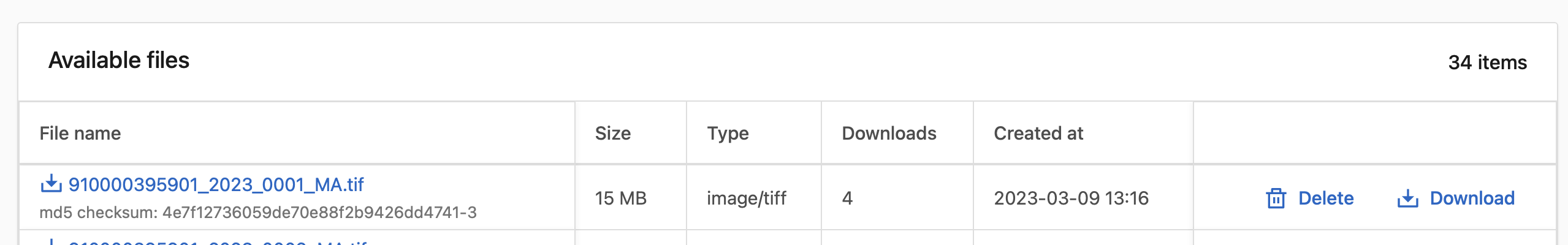 Download Of Tif Files Does Not Add Tif Extension Which Does Not Always Open Correctly · Issue 