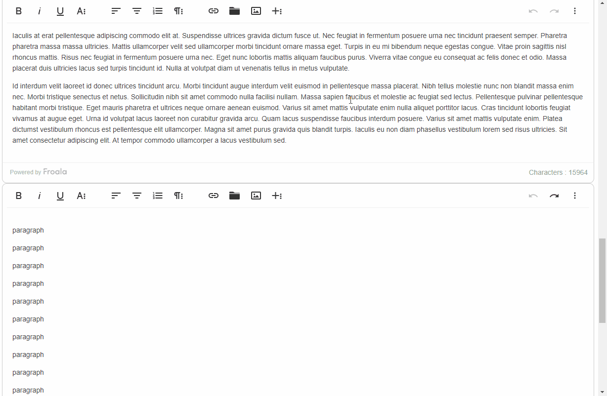 Editor Scrolls Up On Pressing Enter When Using Two Editor Instances · Issue 4163 · Froala 6230