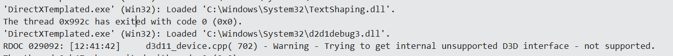 Direct2d 3d Program Crashes During Id2dcreatedevice Creation Under Renderdoc · Issue 2982