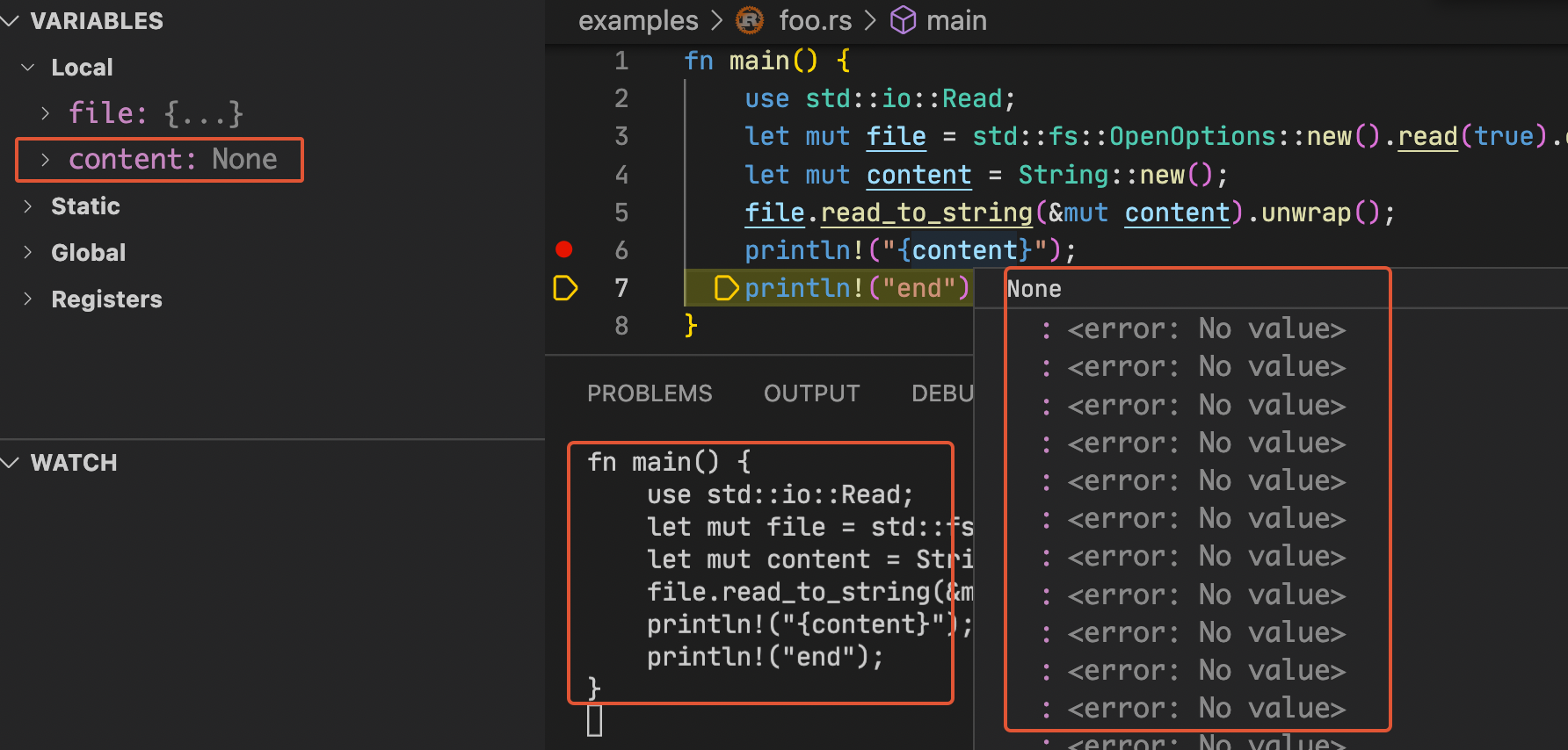 Unable to inspect for correct value in rust · Issue #726 · vadimcn/codelldb · GitHub