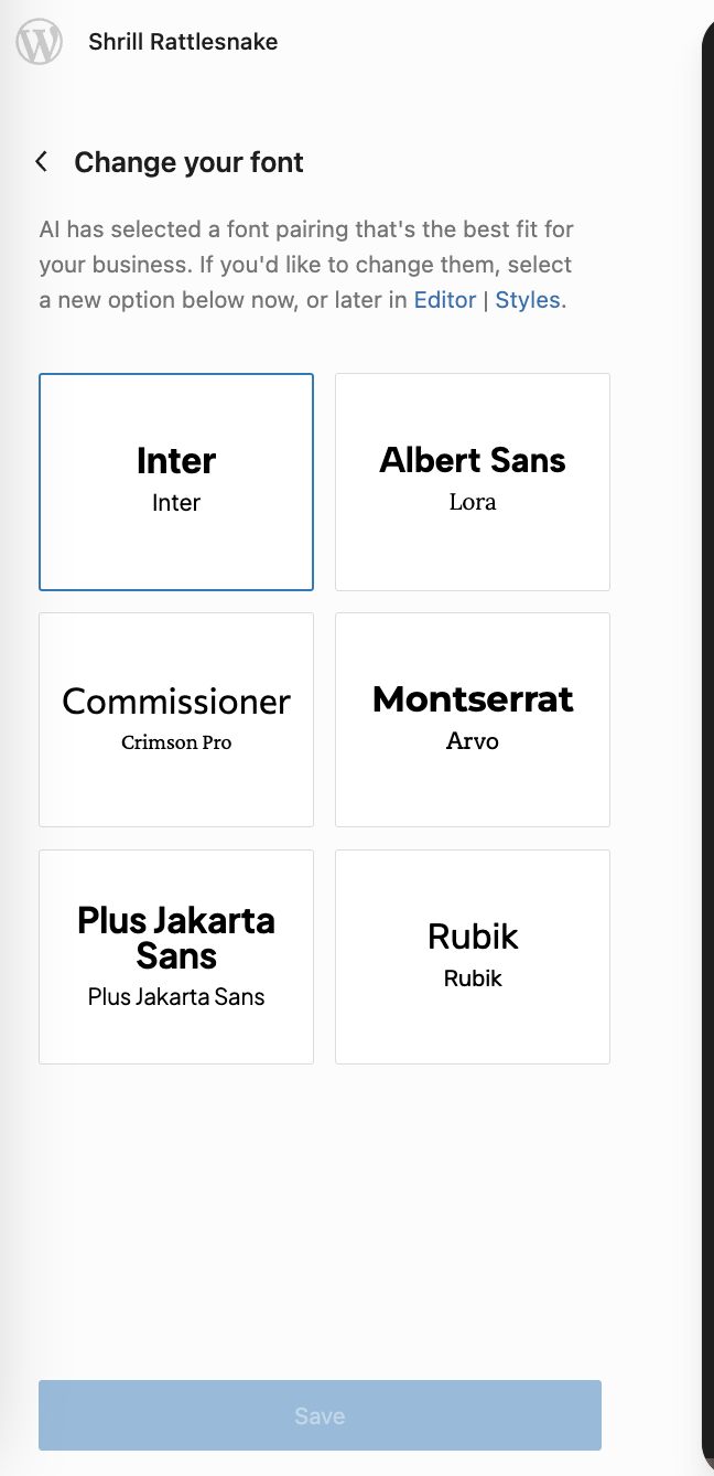 [CYS] Update copy and make sure more fonts are displayed if AI is temporarily unavailable ...