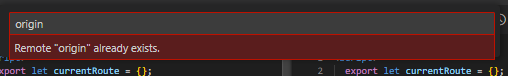 Remote 'origin' already exists when it does not · Issue #154778 · microsoft/vscode · GitHub