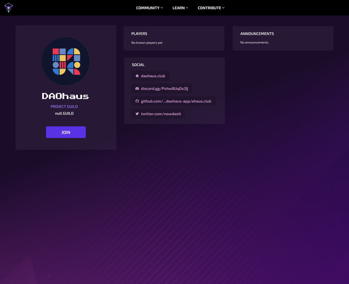 [Guilds] Making links more prominent · Issue #1408 · MetaFam/TheGame · GitHub