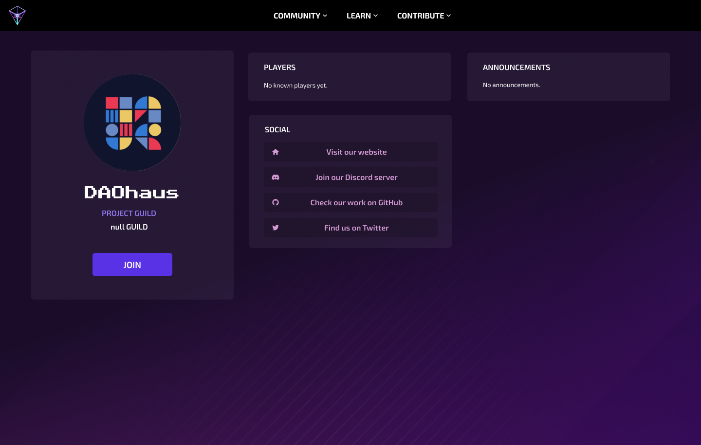 [Guilds] Making links more prominent · Issue #1408 · MetaFam/TheGame · GitHub