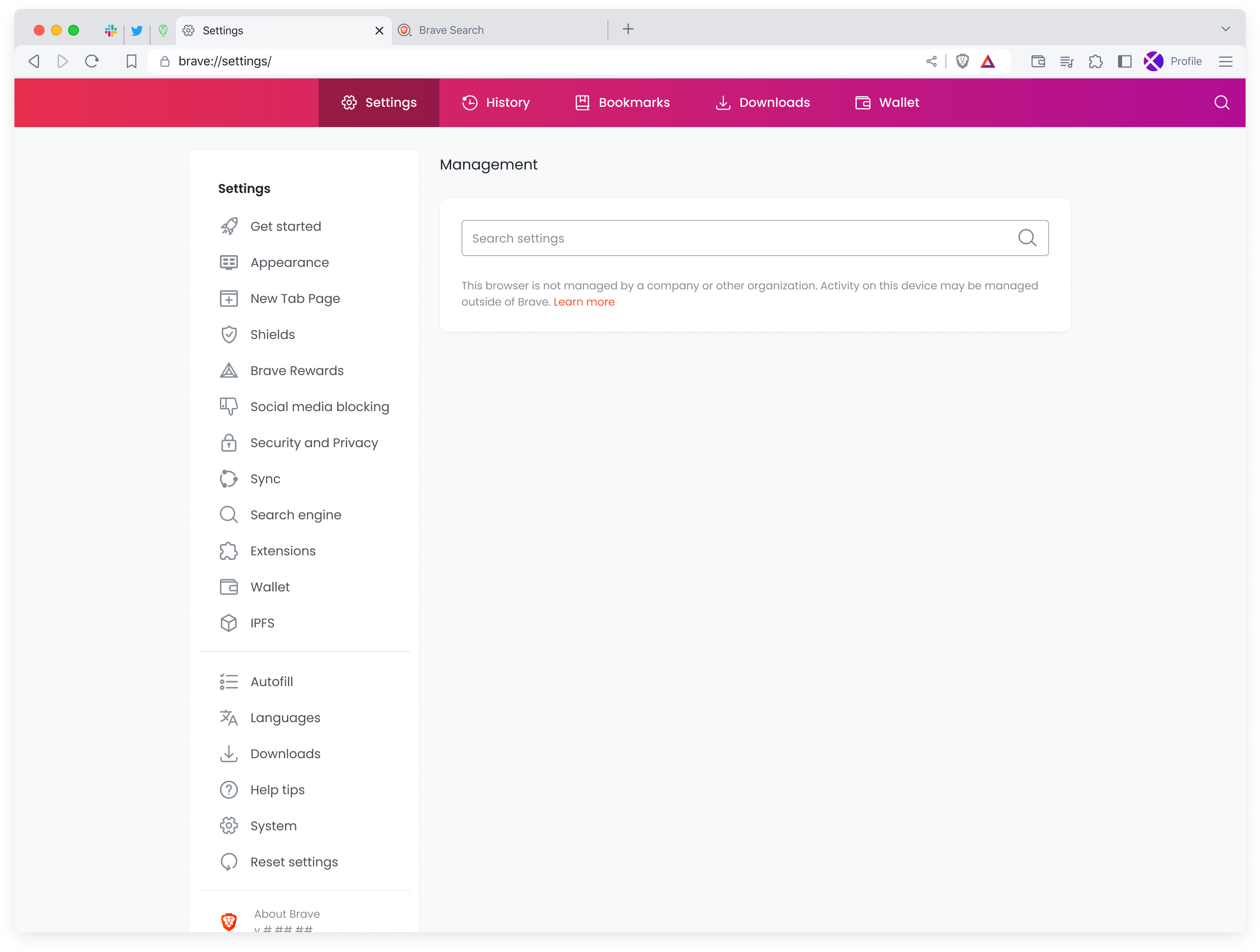 Update Branding On Brave Management Page · Issue 25807 · Brave Brave Browser · Github