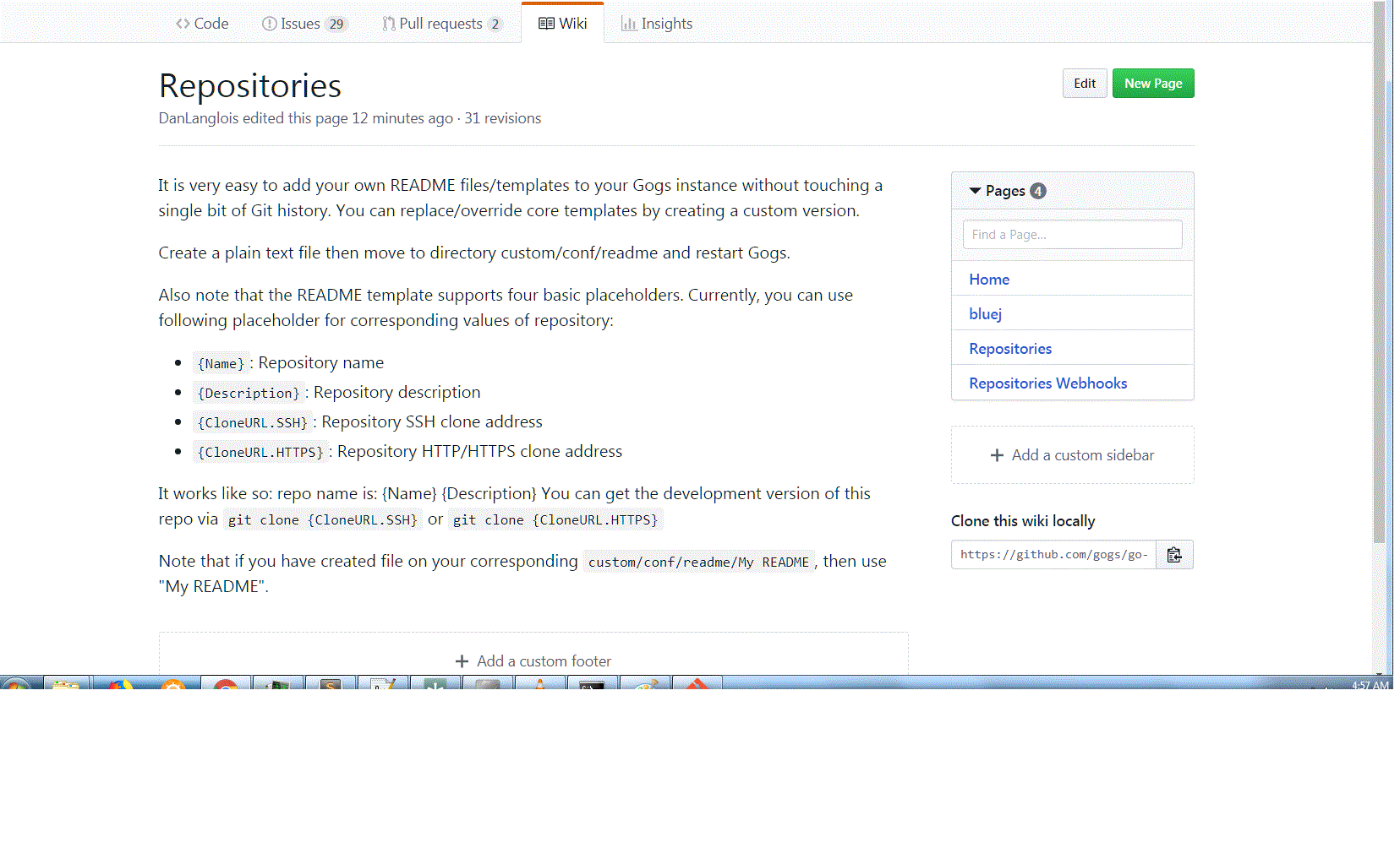 Documentation link on README when creating a repo is broken · Issue #5618 · gogs/gogs · GitHub