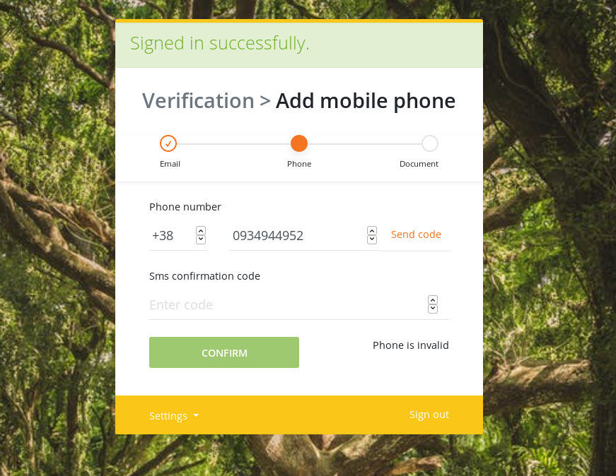 "Phone is invalid" with international code · Issue #313 · openware/barong · GitHub