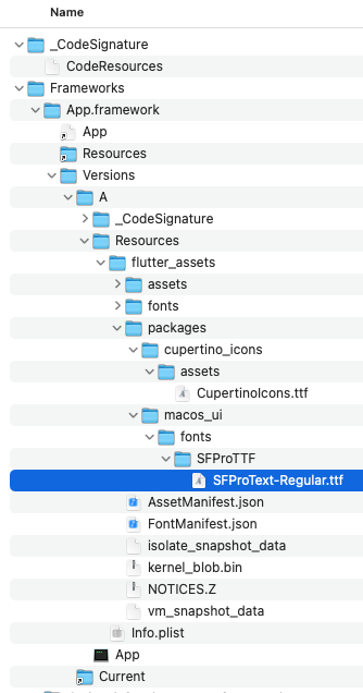 🐛 Remove fonts from repo and packaged assets · Issue #187 · macosui/macos_ui · GitHub