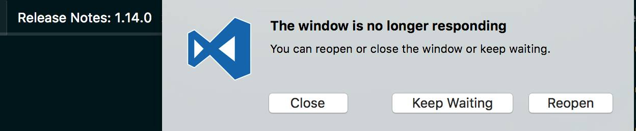 1.14 Window Hangs Upon Opening · Issue #30438 · microsoft/vscode · GitHub