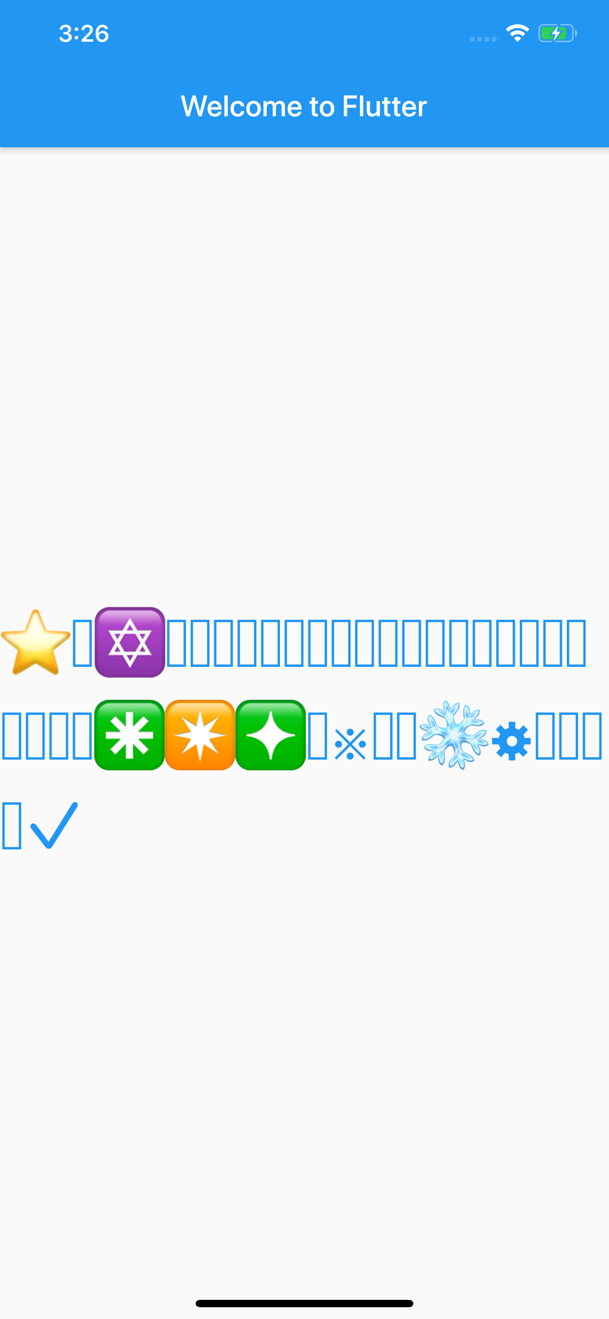 Some Emoji not displaying on iOS · Issue #54071 · flutter/flutter · GitHub