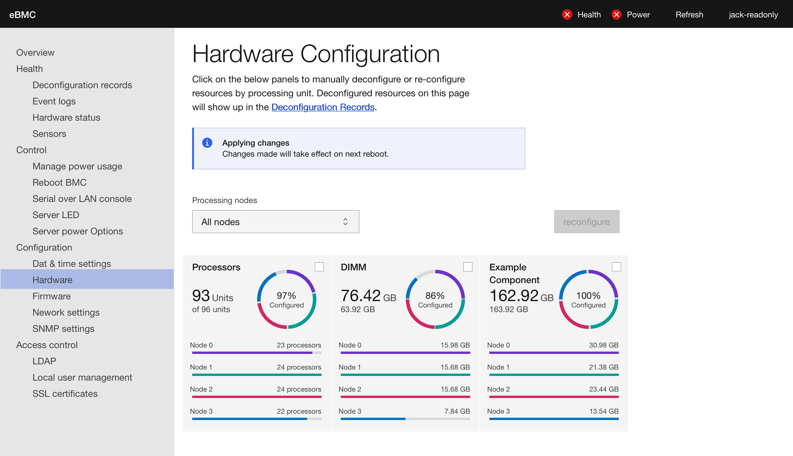 Deconfigured Hardware · Issue #27 · openbmc/webui-vue · GitHub