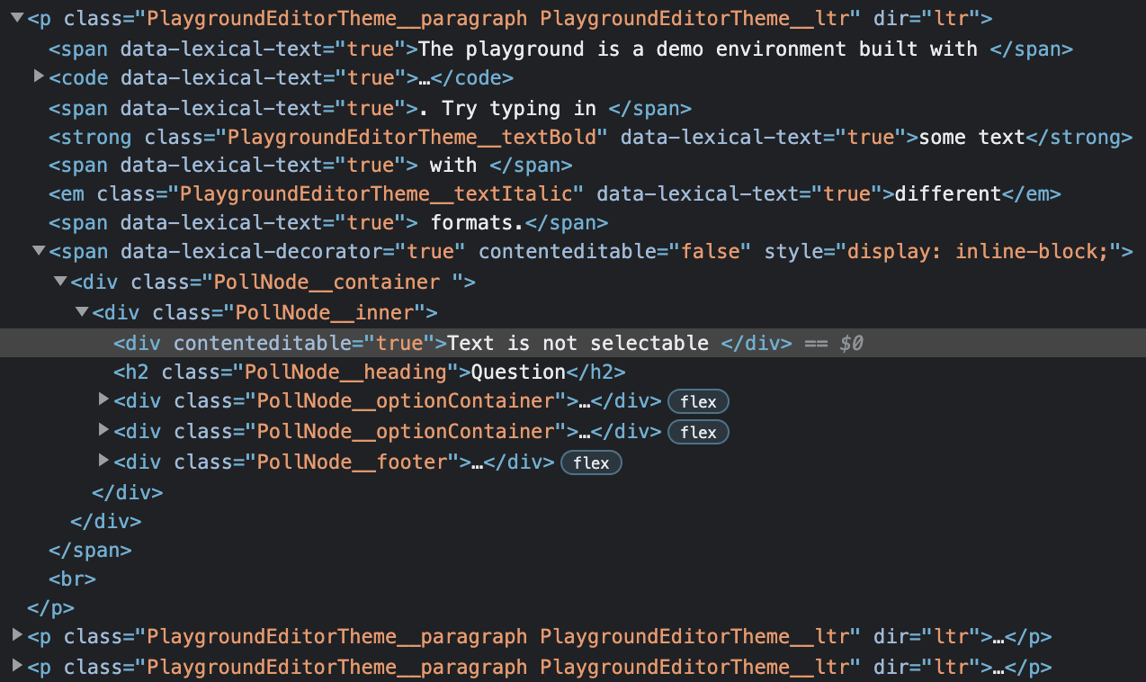 Bug Unable To Select Text On Nested Fields In Decorator Nodes · Issue 3620 · Facebooklexical
