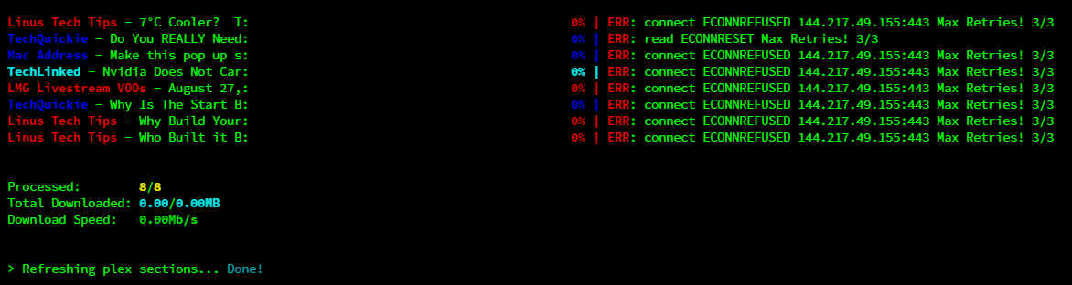 Get ERR: connect ECONNREFUSED · Issue #87 · Inrixia/Floatplane-Downloader · GitHub